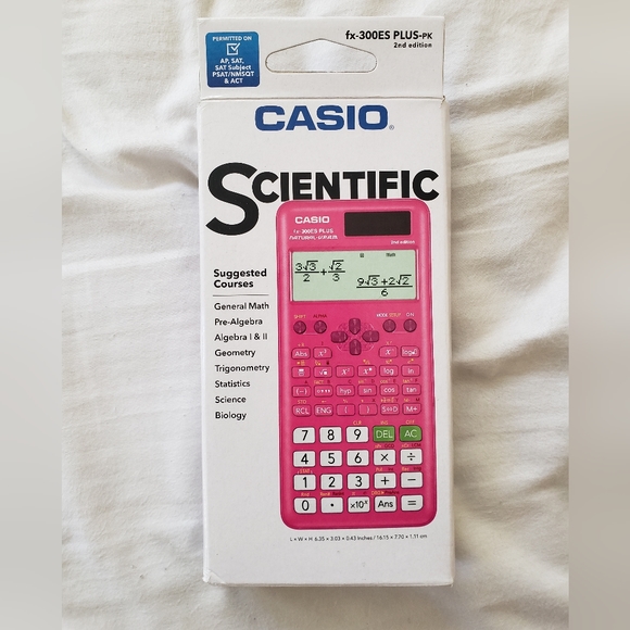 Casio | Other | Casio Fx30es Plus Scientific Calculator Pink | Poshmark